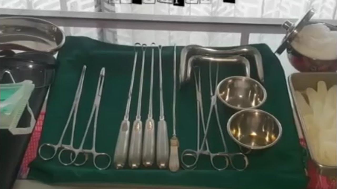 PERSIAPAN KURETASE (instrument kuretase) - YouTube