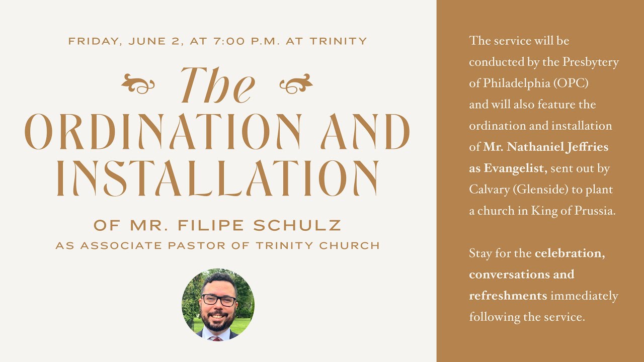 Ordination and Installation Service: June 2, 2023 @ 7:00 pm - YouTube