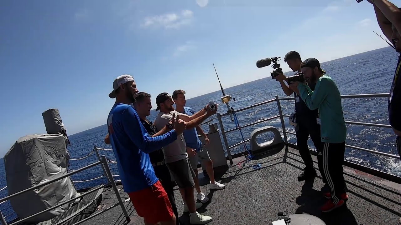Fishing from an Aircraft Carrier with Dude Perfect (USS NIMITZ CVN 68 ...