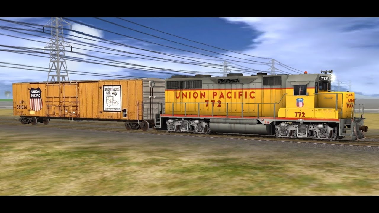 NEW ENGINE!!!!! Union Pacific GP35 and Union Pacific boxcar showcase ...