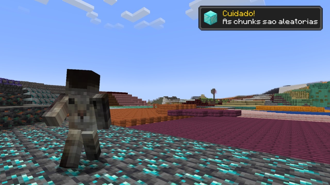 A CADA PASSO UMA CHUNK MUDA NO MINECRAFT - YouTube