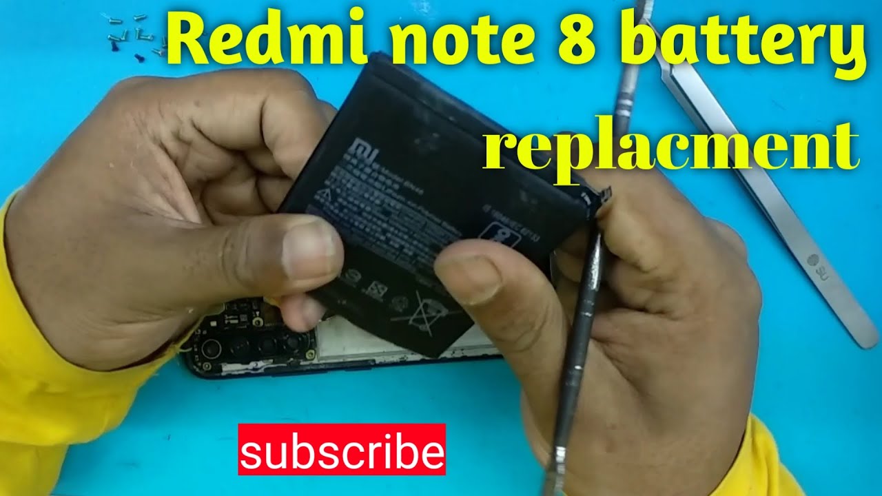 How to Replace Redmi Note 8 Battery | Redmi Mobile Battery Replacement ...