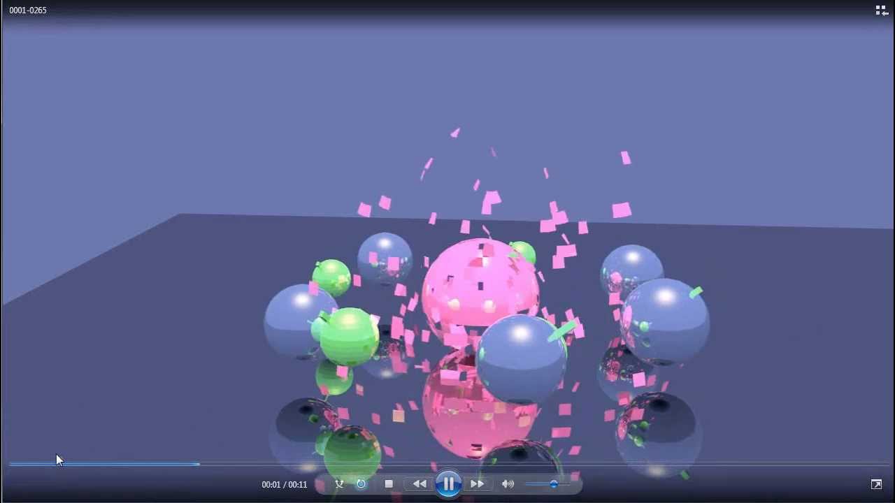 Blender 2.6 Animation - Mirrored Particle Explosion - YouTube