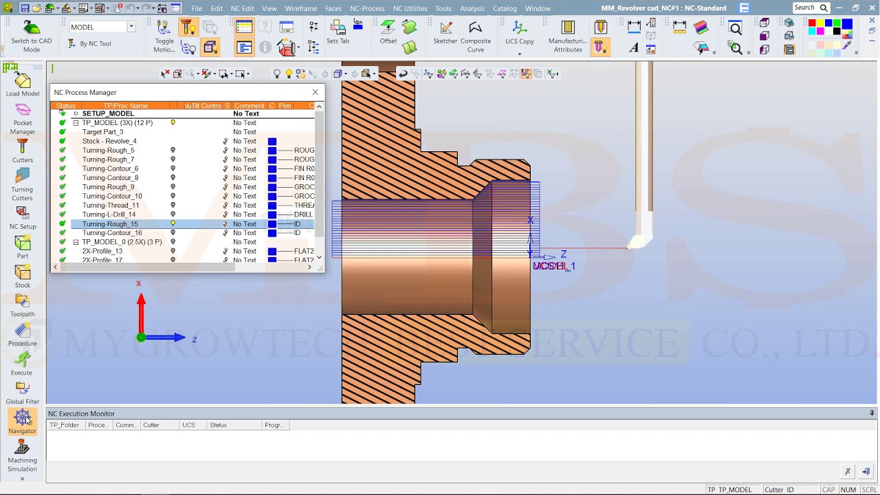 turn mill by cimatron MBS - YouTube