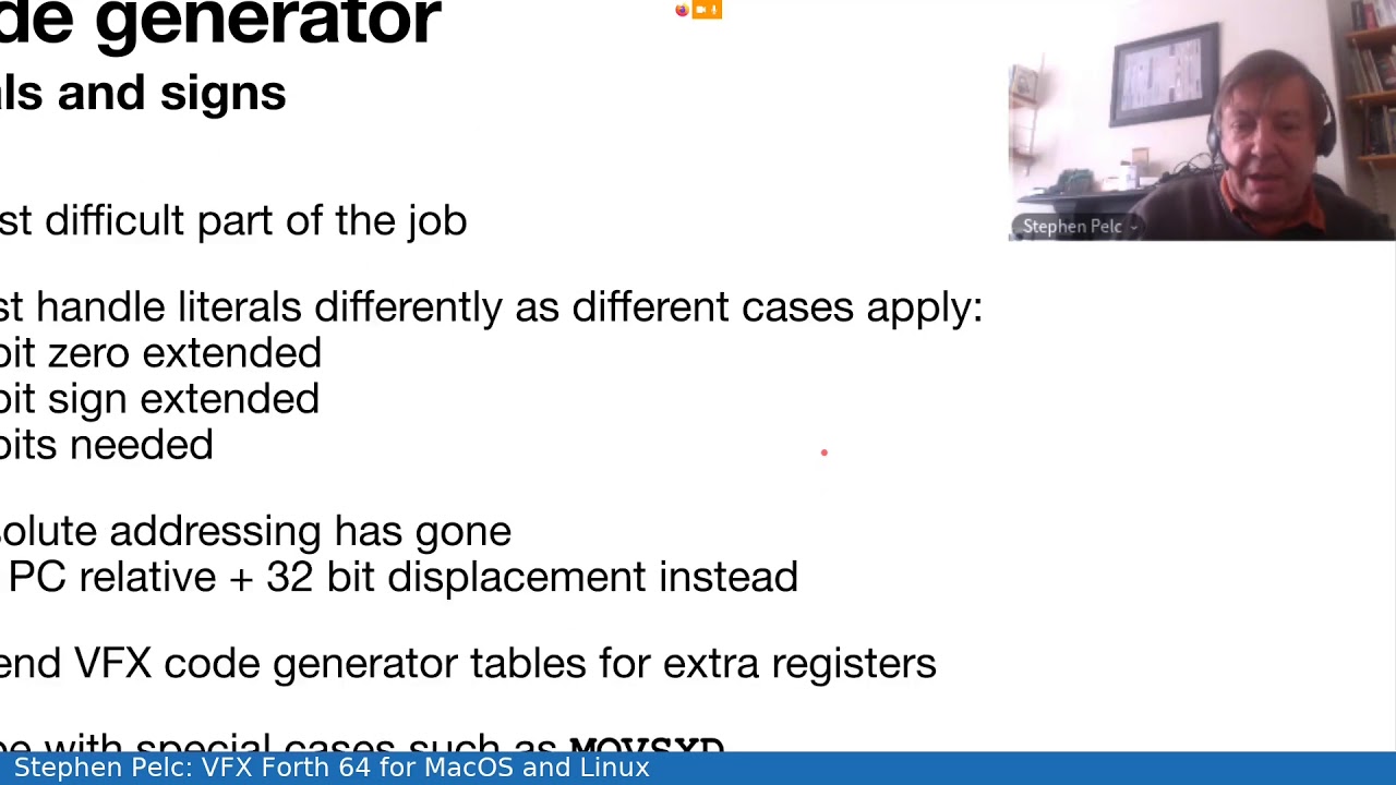 Stephen Pelc: VFX Forth 64 for MacOS and Linux - YouTube
