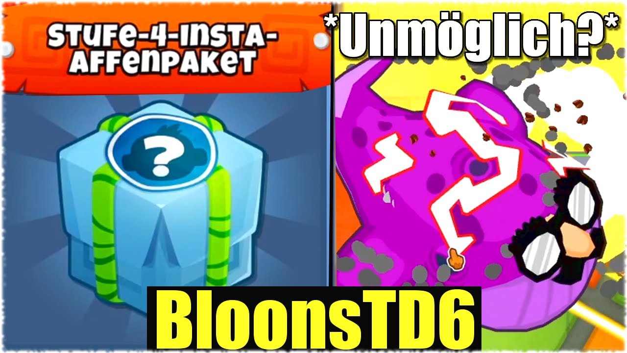 Die Schwerste Insta Affen Challenge Bloons Td6 Deutschgerman Youtube