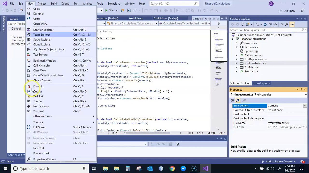 Visual Studio Basic Tour - YouTube