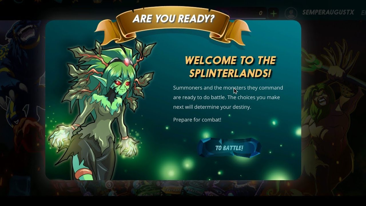 SPLINTERLANDS | First Time User Experience - YouTube