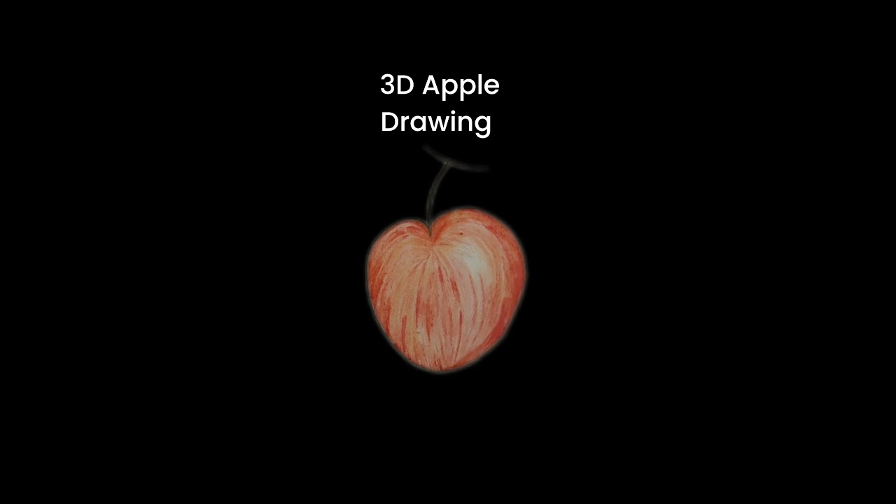 Learn How to draw Realistic Apple - YouTube