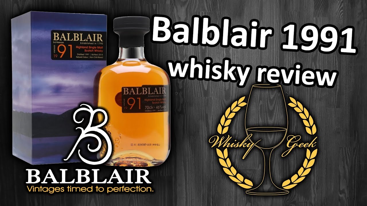 Balblair 1991 2nd release. Whisky review #003 - YouTube