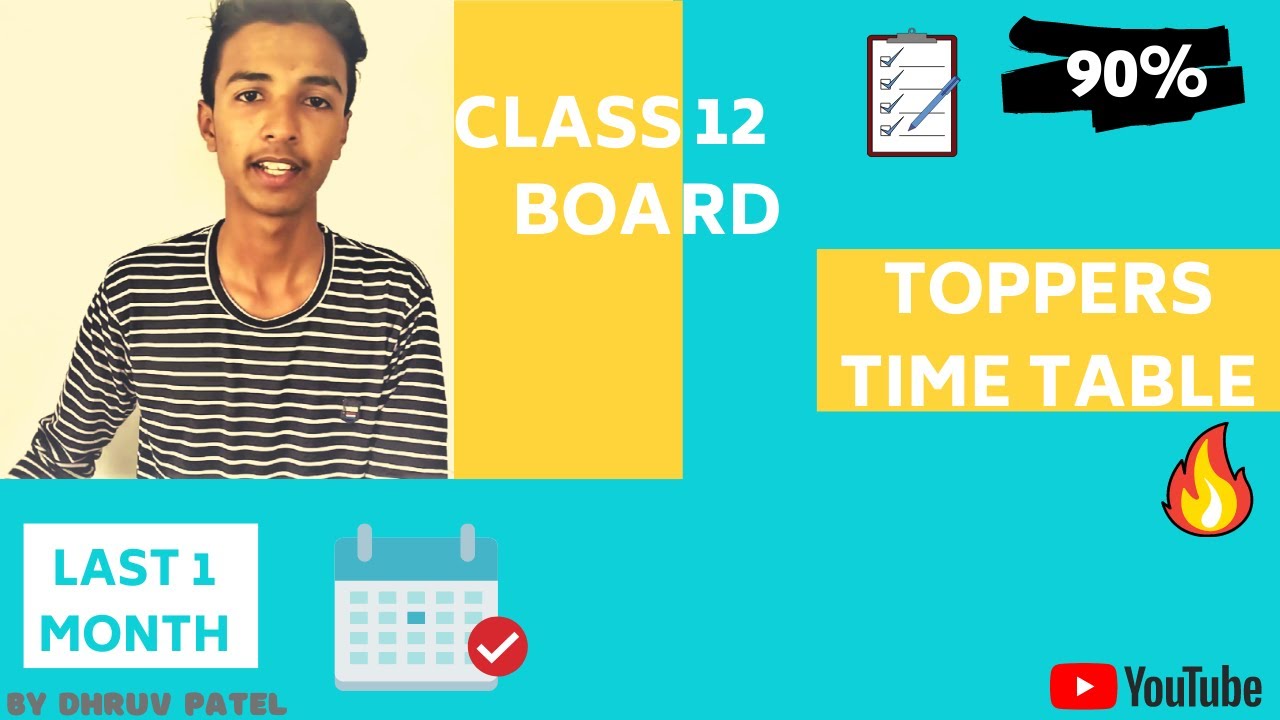 Class 12 | TimeTable | 2021 | Board Exam | For Study | NCERT | science ...