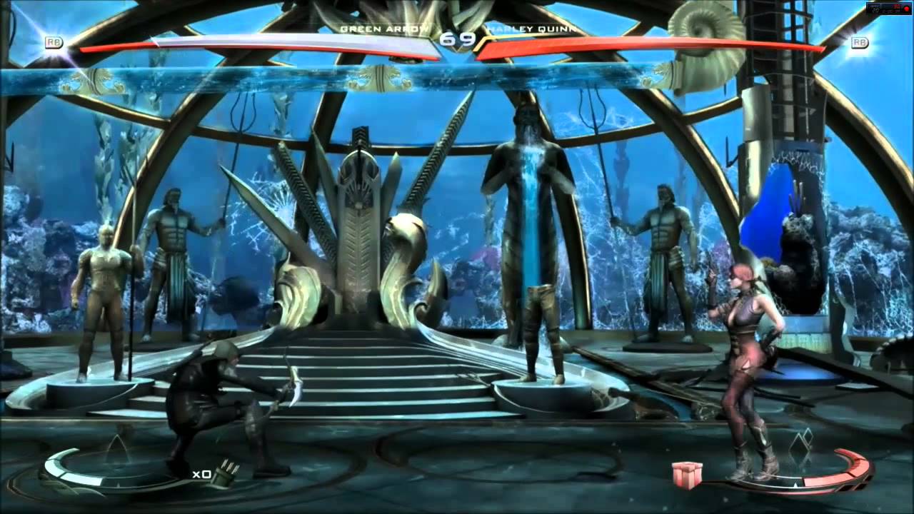 Injustice DC Fighting Game Oliver Vs Harley Quinn - YouTube