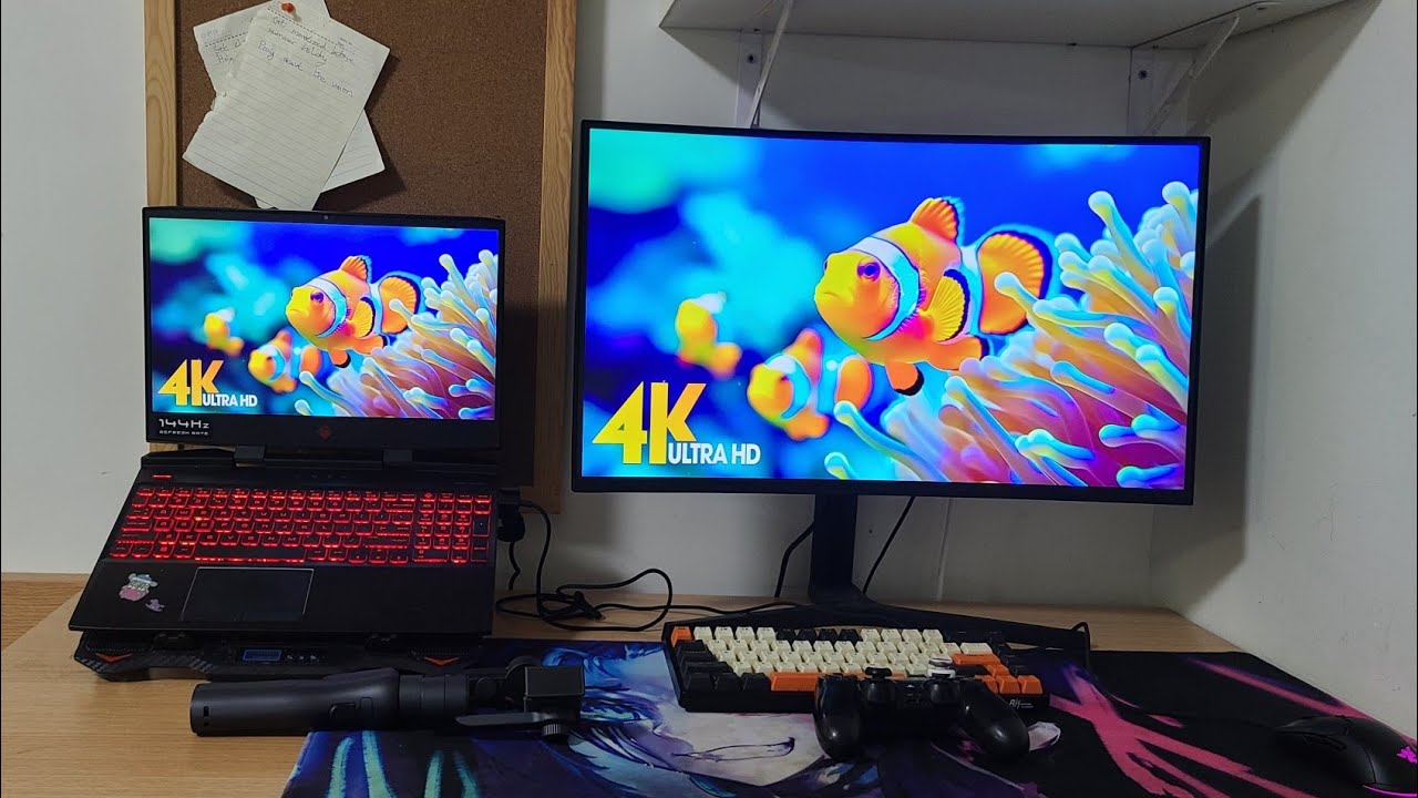 How to Connect a Second Monitor to Your Laptop *2024* (144 Laptop to ...