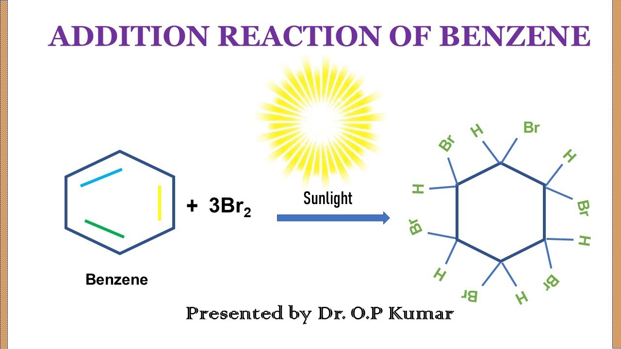 Addition reaction of benzene - YouTube