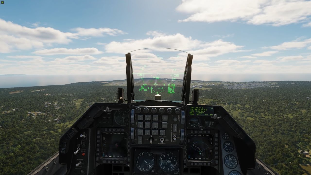 DCS F-16C Cockpit Landing in Guam with Max Settings | Digital Combat ...