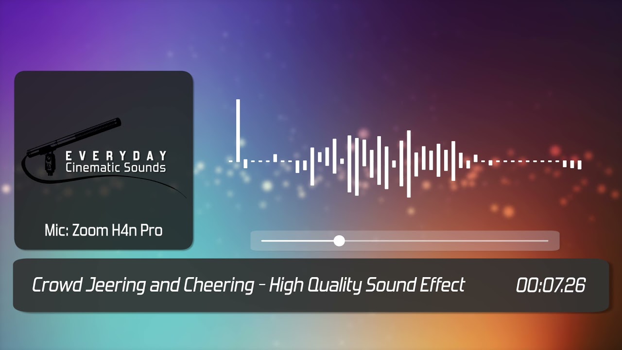 Crowd Jeering and Cheering | HQ Sound Effect - YouTube