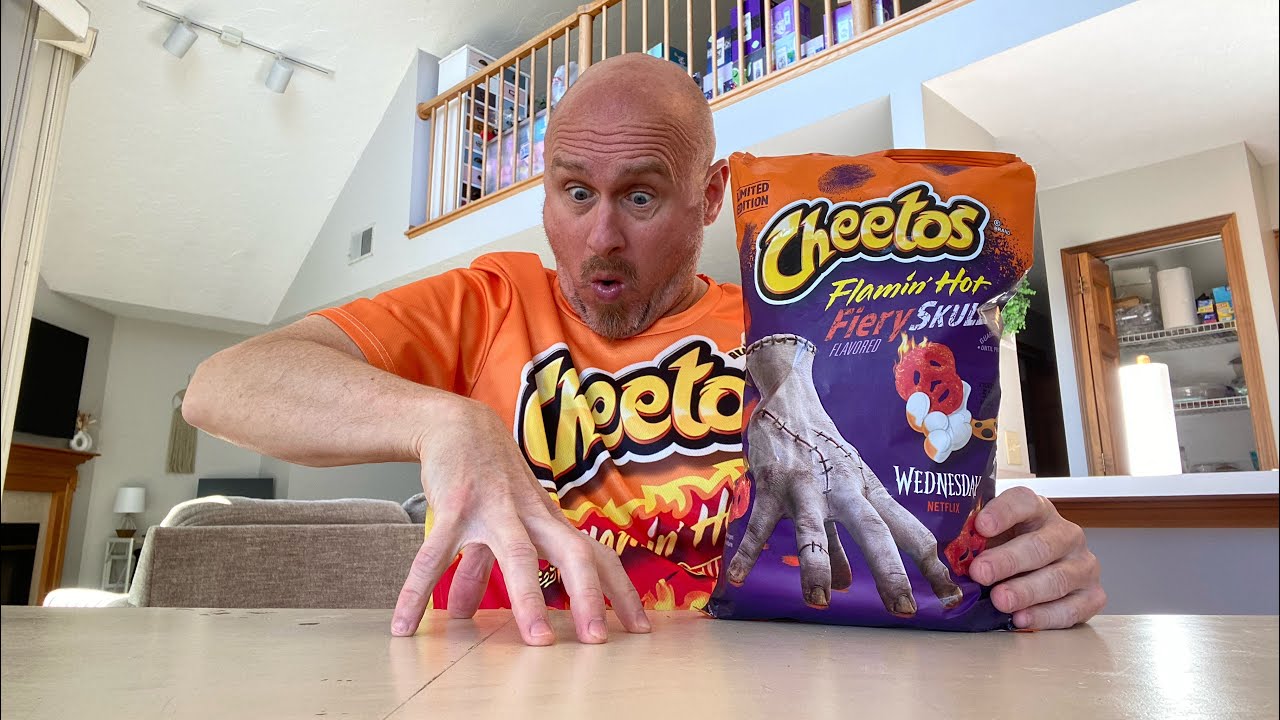 Limited Edition Cheetos Flamin’ Hot Fiery Skulls Cheese Puffs (My Review)!! - YouTube