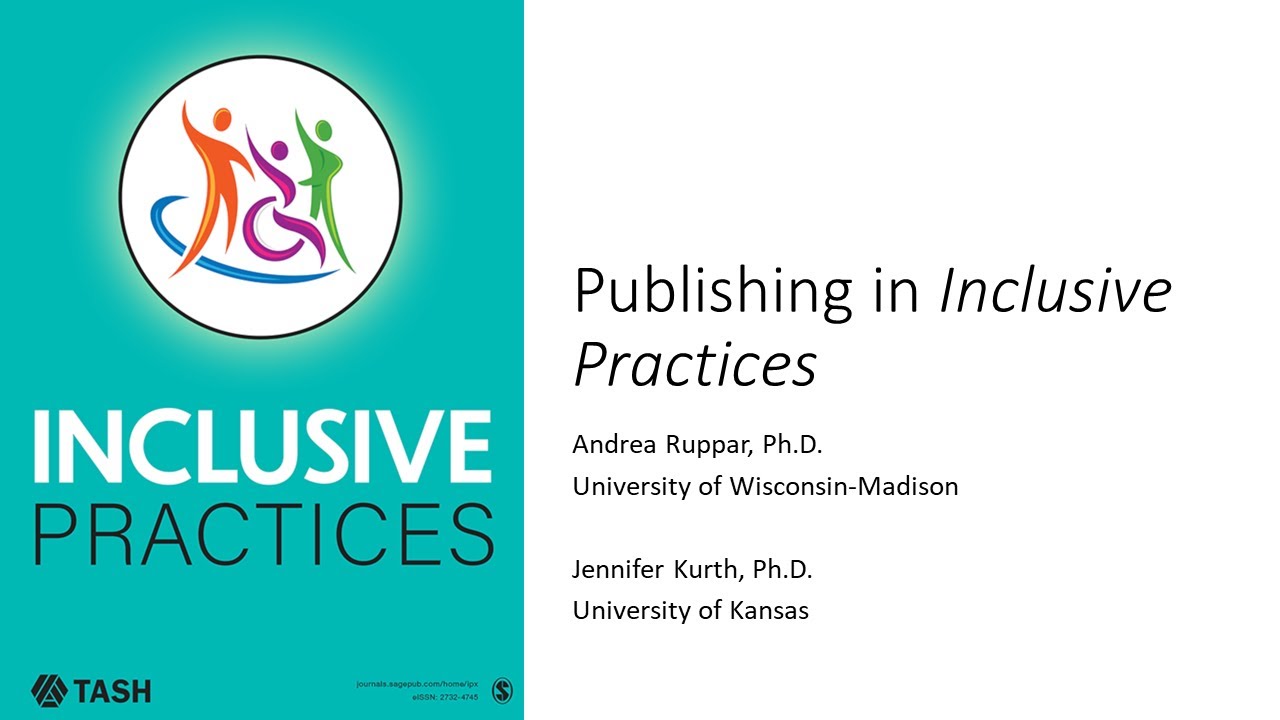 How to Publish in Inclusive Practices - YouTube
