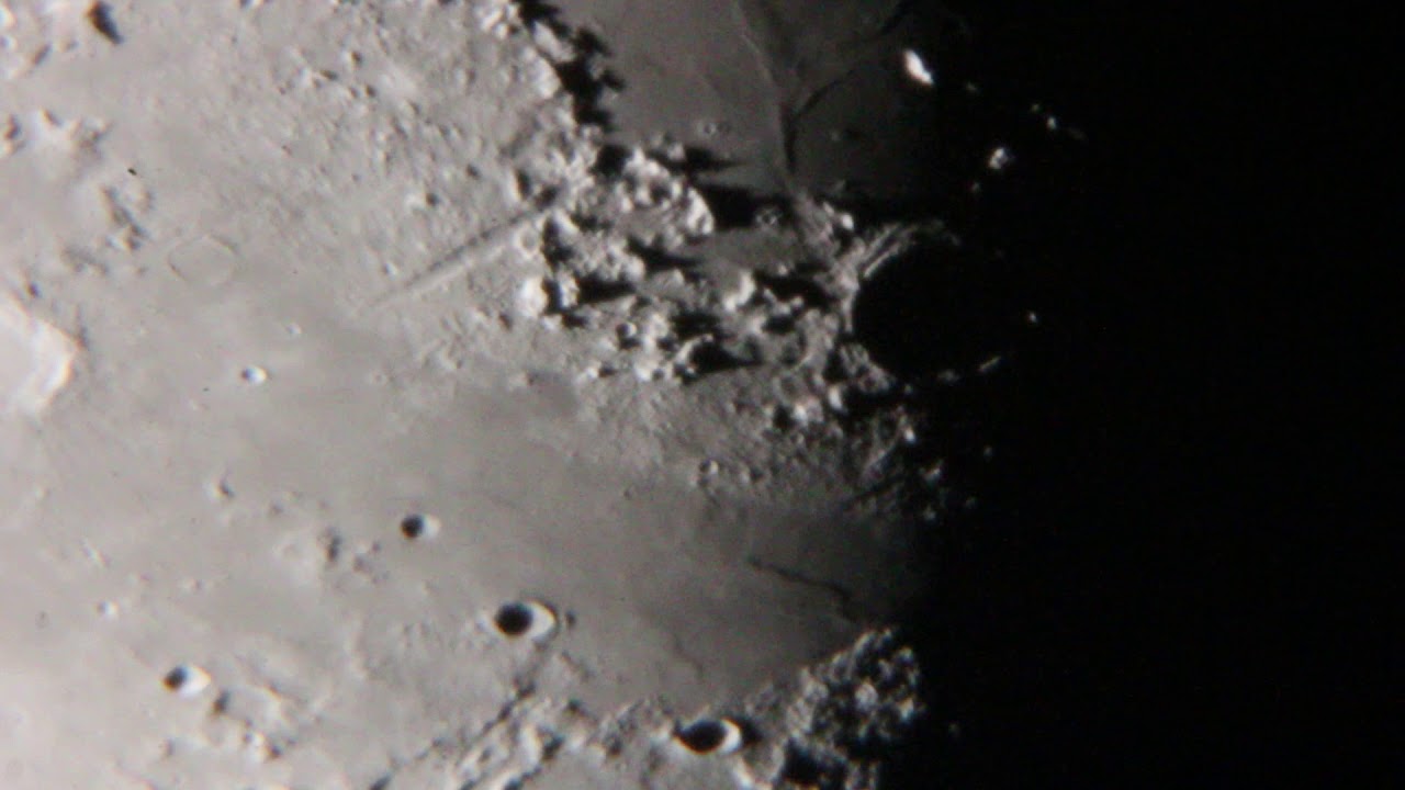 Crater Plato on the Moon at Sunrise - YouTube