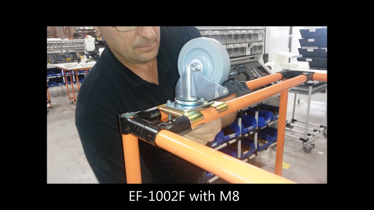 How to install wheels on material handling structures | Flexpipe - YouTube