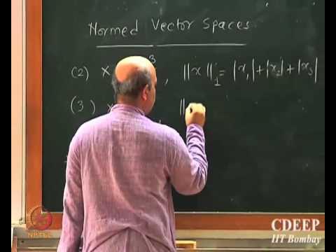 Mod-01 Lec-04 Introduction to Normed Vector Spaces - YouTube