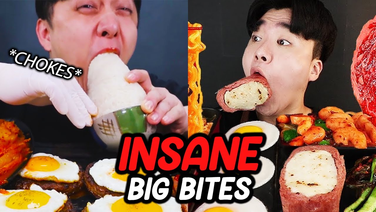 mukbangers INSANE BIG BITES - YouTube