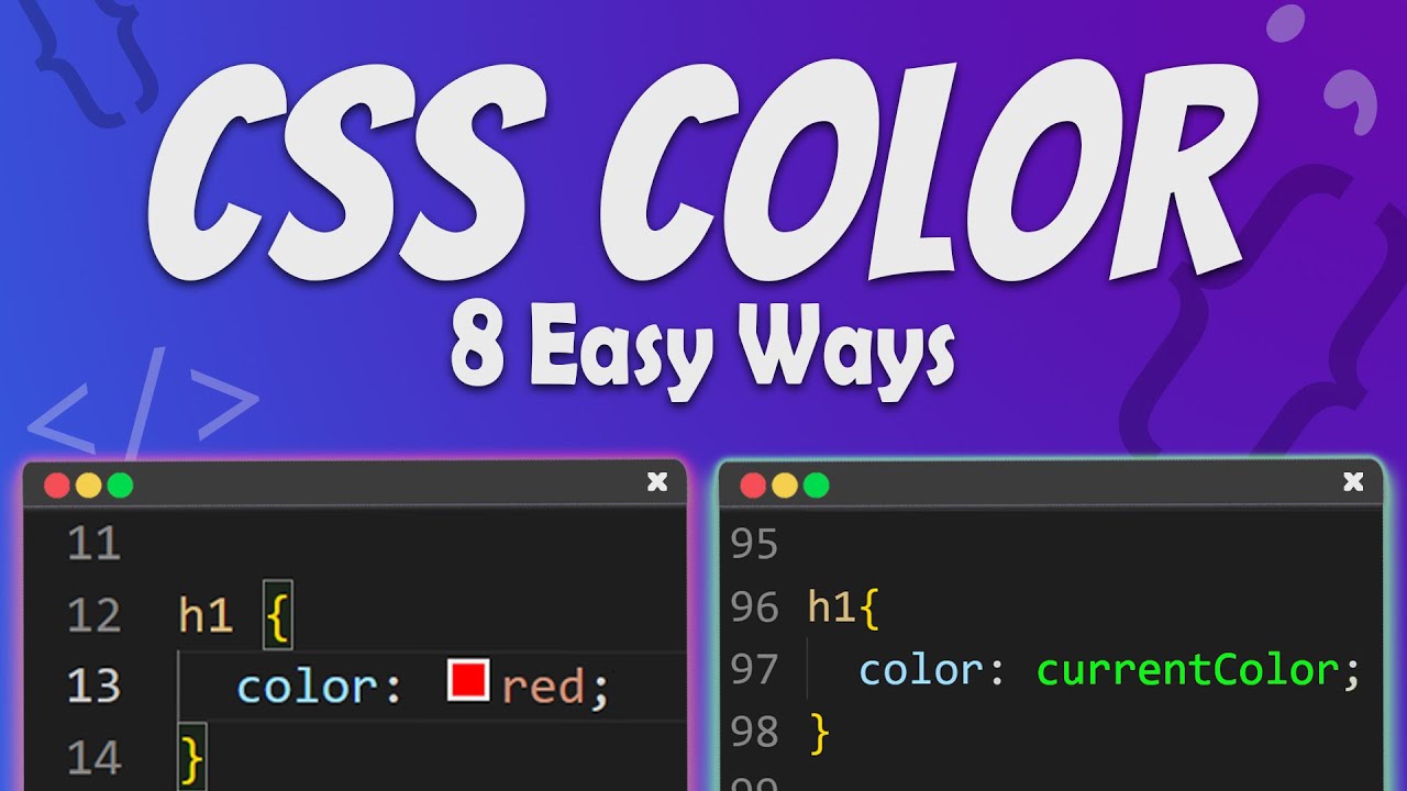 CSS Colors: 8 Ways to Add Color in CSS (Make Stunning Designs!) - YouTube