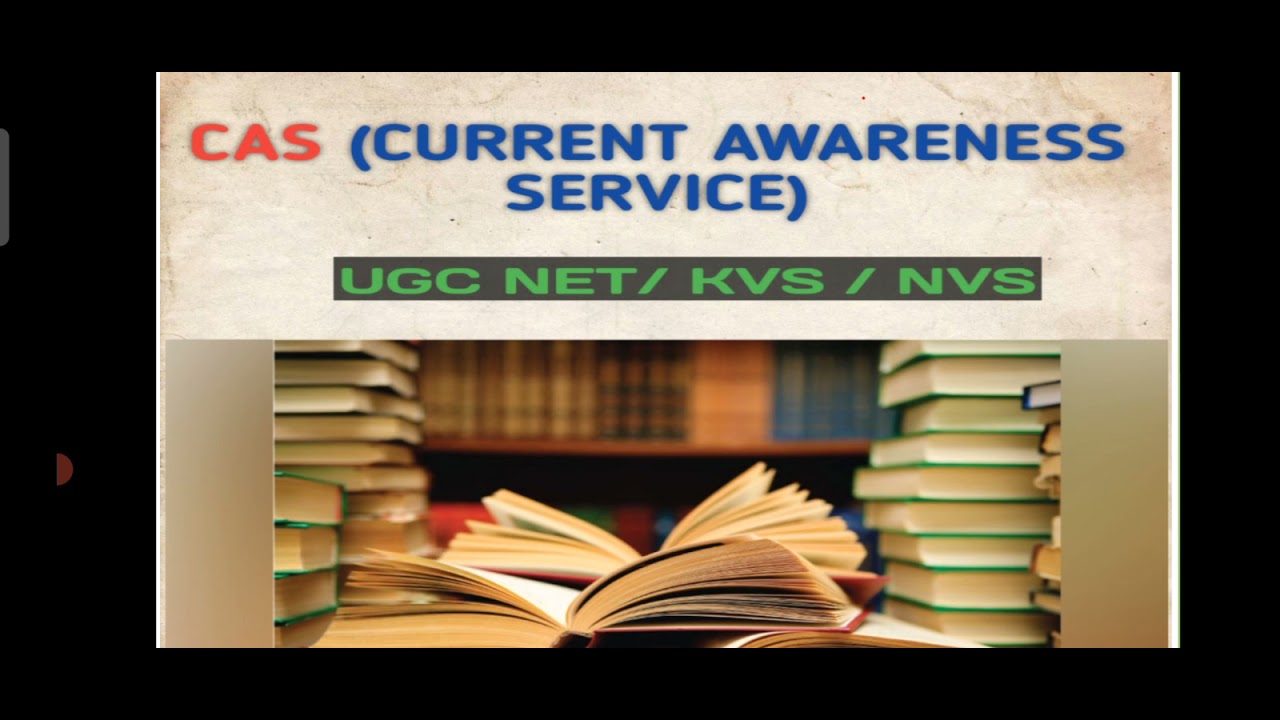 CAS (Current Awareness Service) In Library Science 📗📒📝📝📝 - YouTube