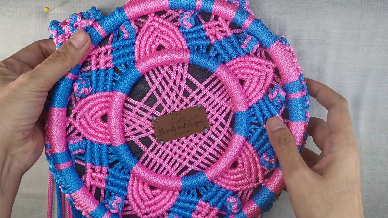 Video Run-through: How to Make a Round Macrame Bag (PART 4/4) - YouTube