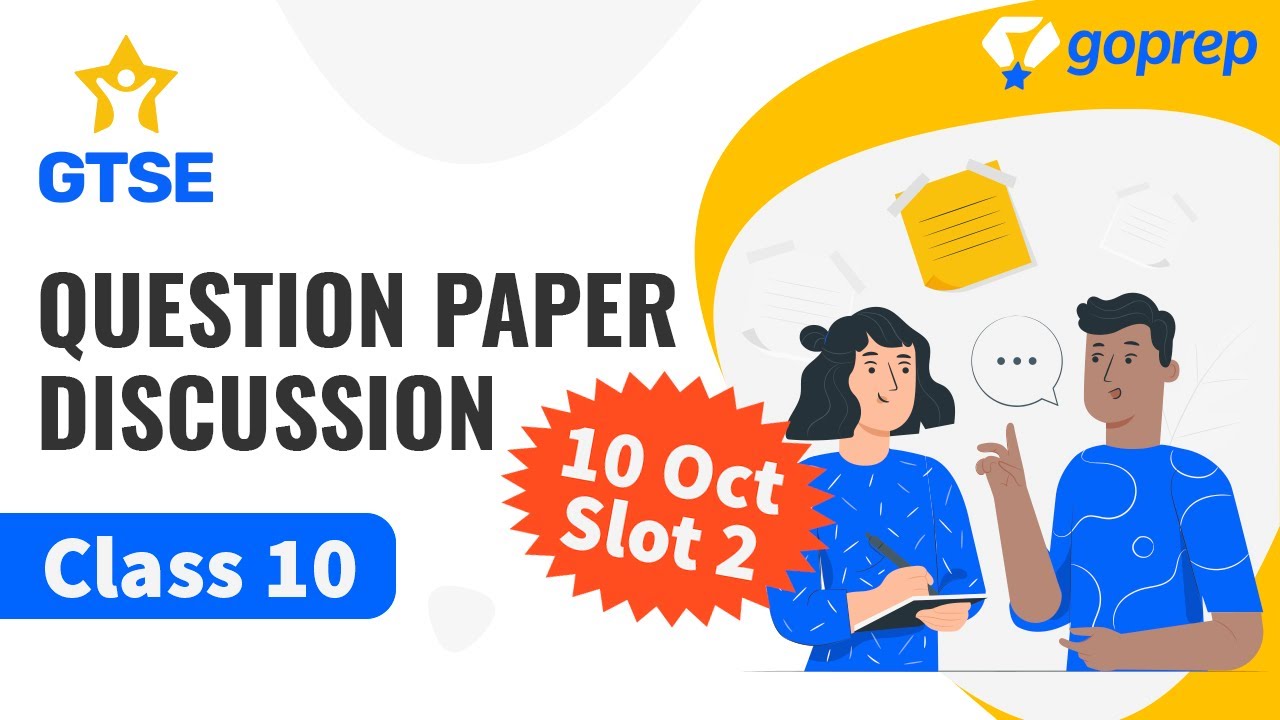 Goprep Talent Search Exam | Question Paper Analysis |10th Oct (Slot 2 ...
