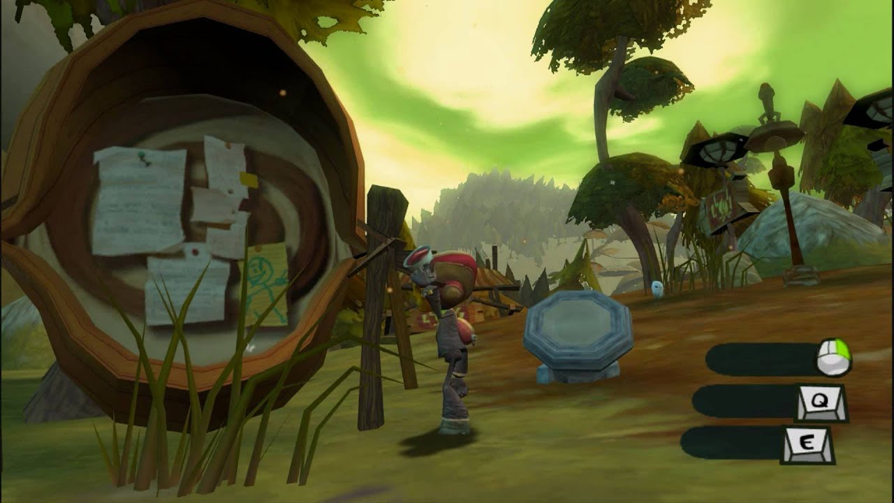 Psychonauts Exploring Camp part 3 of 5 Parking Lot - YouTube