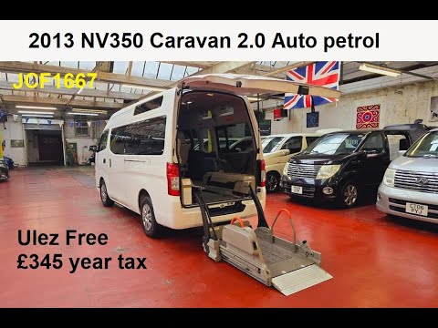 (JCF1667) Nissan Caravan NV350 CARAVAN TWIN WHEEL CHAIR AUTO LIFT HIGH ...