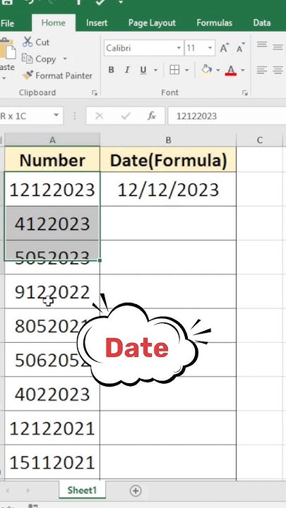 Excel Tutorial: How to Convert Numbers to Dates Easily! #exceltutorial ...