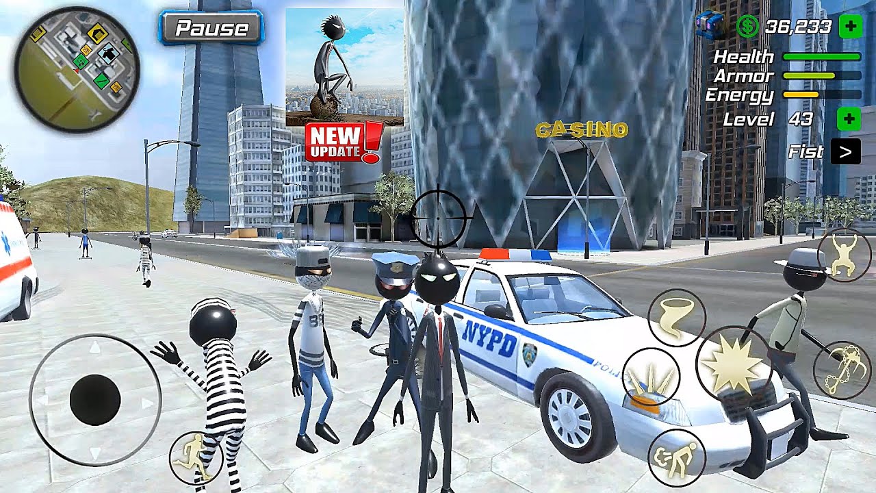 Amazing Crime Strange Stickman Rope Vice Vegas #113 Toxic Fart - Smells ...