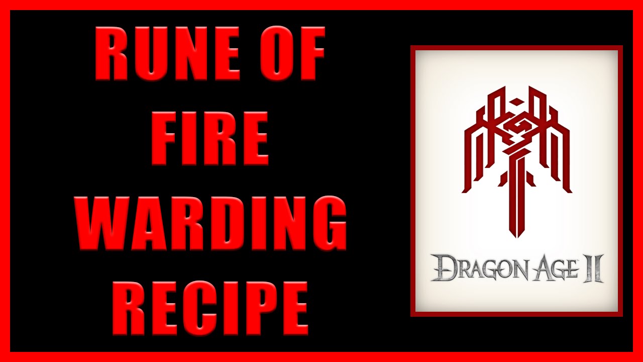 Dragon Age 2 - Design: Rune of Fire Warding - 4K Ultra HD - YouTube