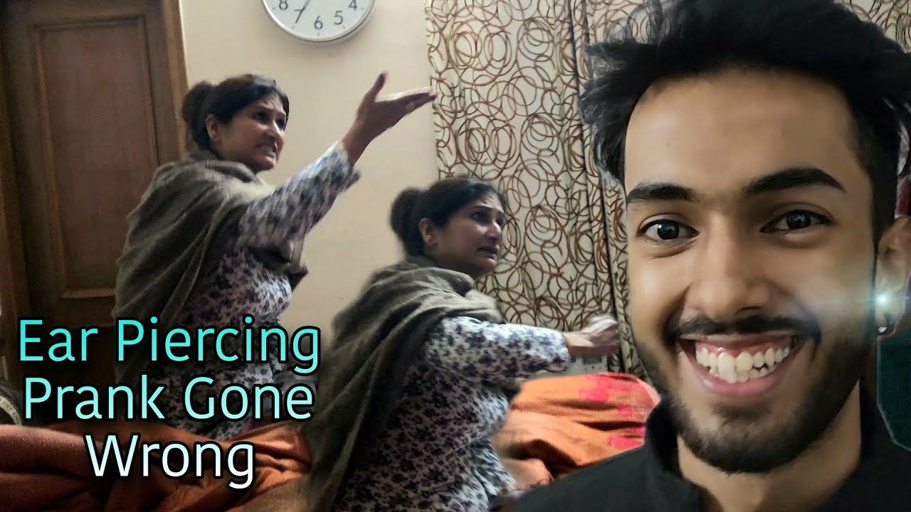Ear Piercing Prank on Massi Gone Wrong - YouTube
