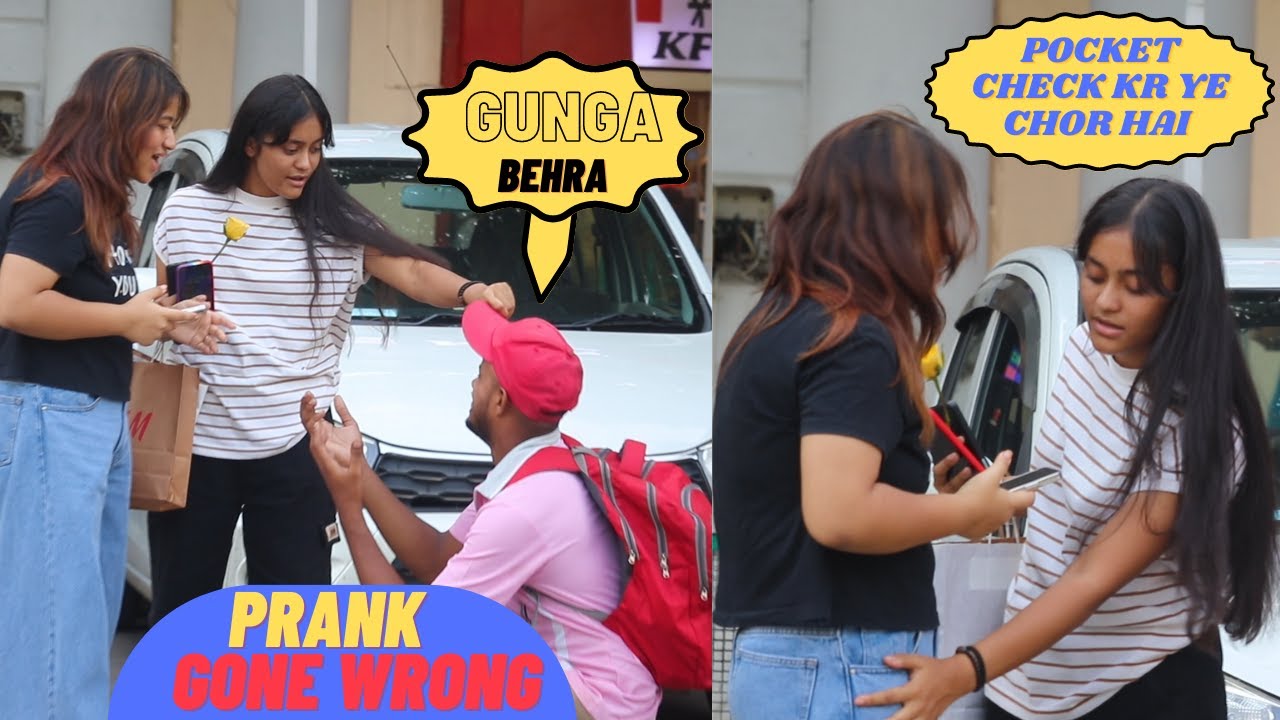 Gunga Prank on Cute Girl || Prank video || Reaction Video || Nisar ...