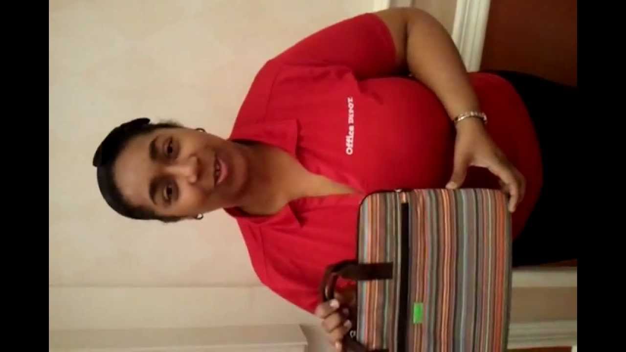 Shari Francis of Office Depot with Casauri Laptop Bag - YouTube