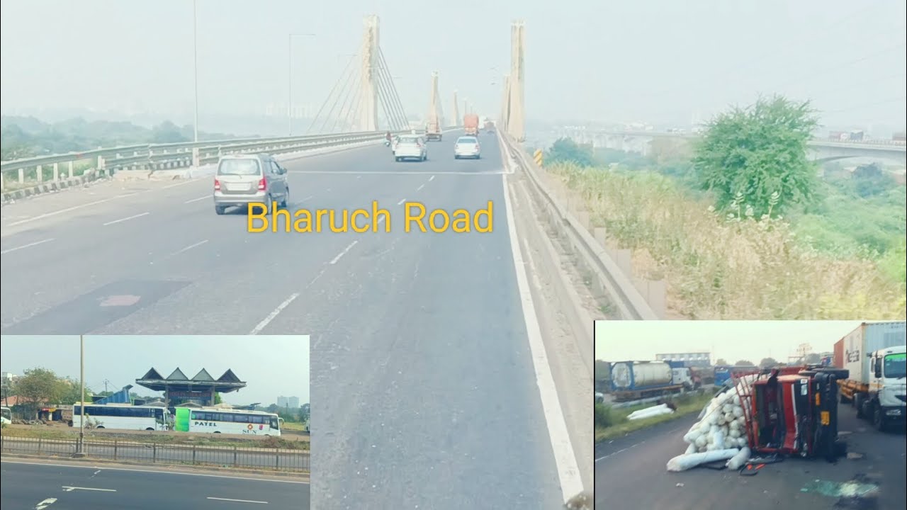 Bharuch Highway Cable Bridge - YouTube