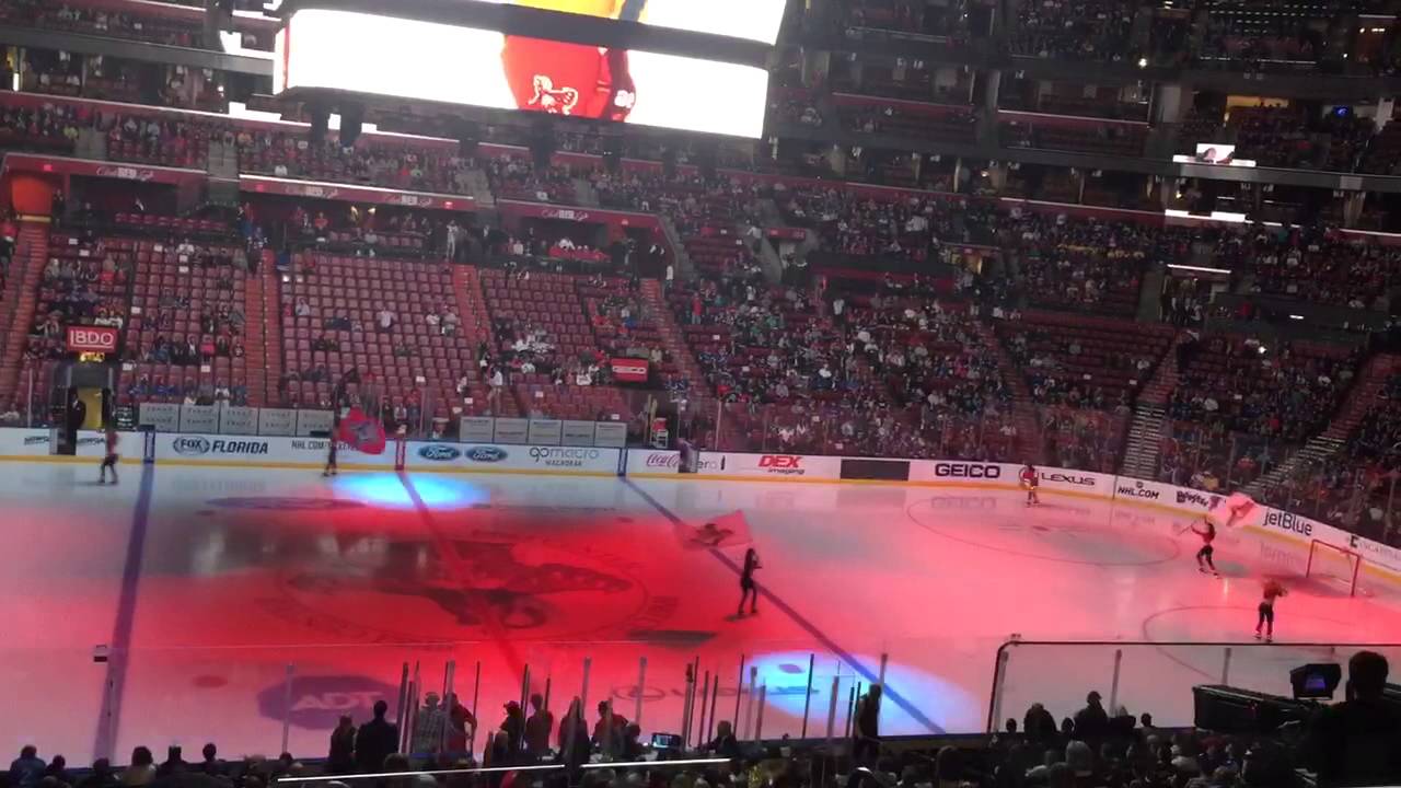 Florida Panthers Ice Skaters Opening 12/31/14 - YouTube
