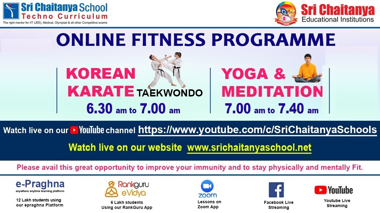 Sri Chaitanya School || Online Yoga Class Episode -240 - YouTube
