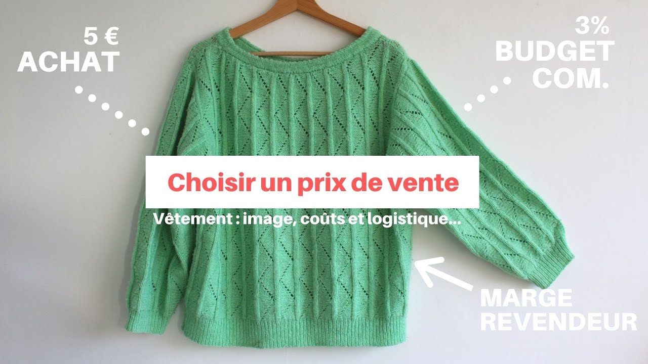 Combien coûte un vêtement ? Comment calculer le PRIX DE VENTE du ...