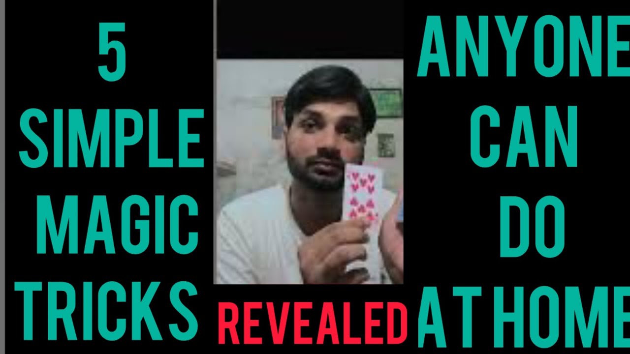 Top 5 Simple Magic Tricks | Anyone can do at home Compilation - YouTube