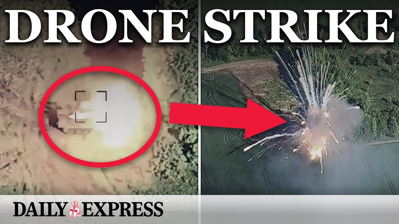 Ukraine drone destroys Russian 'Buk' missile launcher in HUGE explosion ...