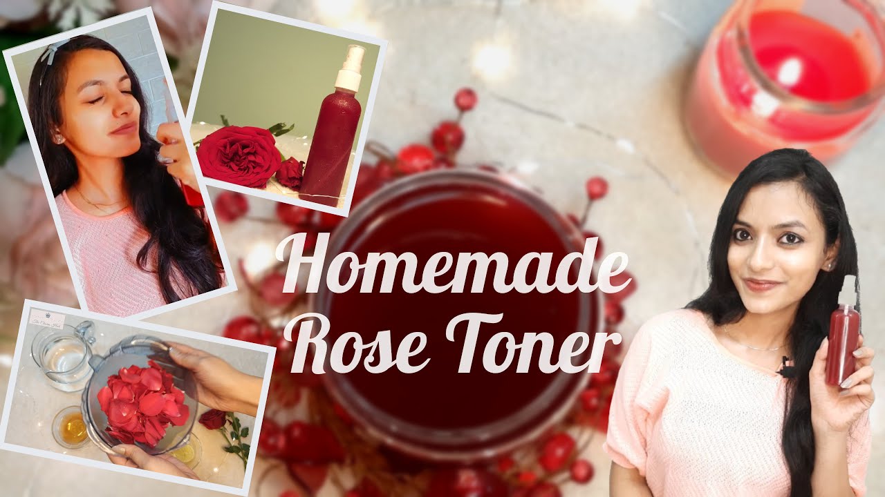 How to make Homemade Rose Toner for a Flawless Glowing Skin - YouTube