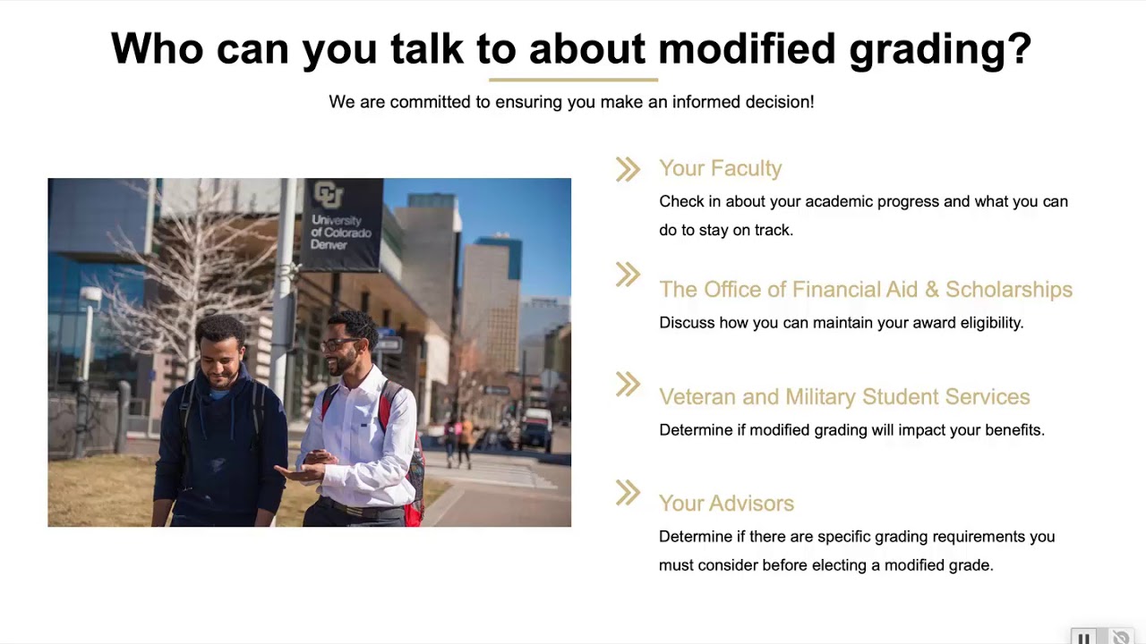 CU Denver: Modified Grading Video - YouTube