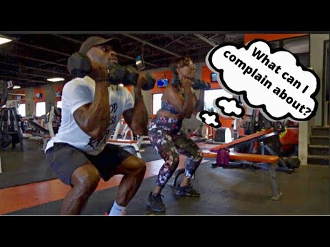 My mama decided to workout with the big boys?! | Workout 3 - YouTube