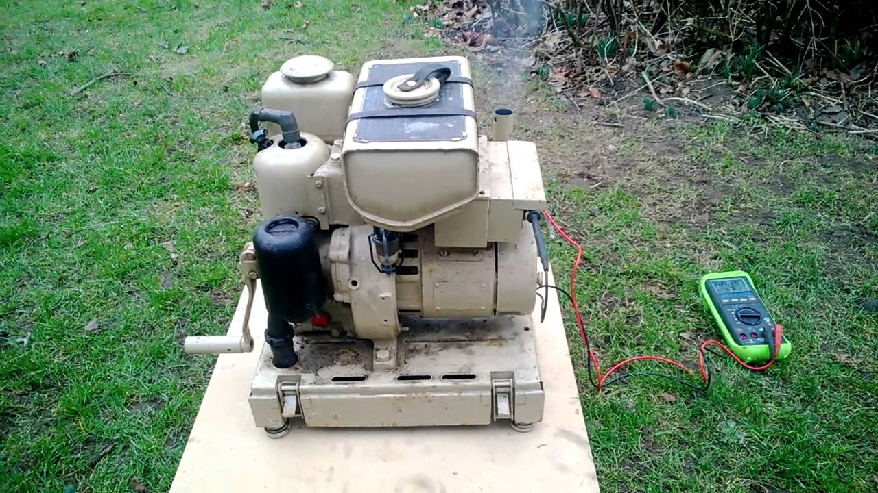 german ww2 generator motor -Typ C1 - YouTube