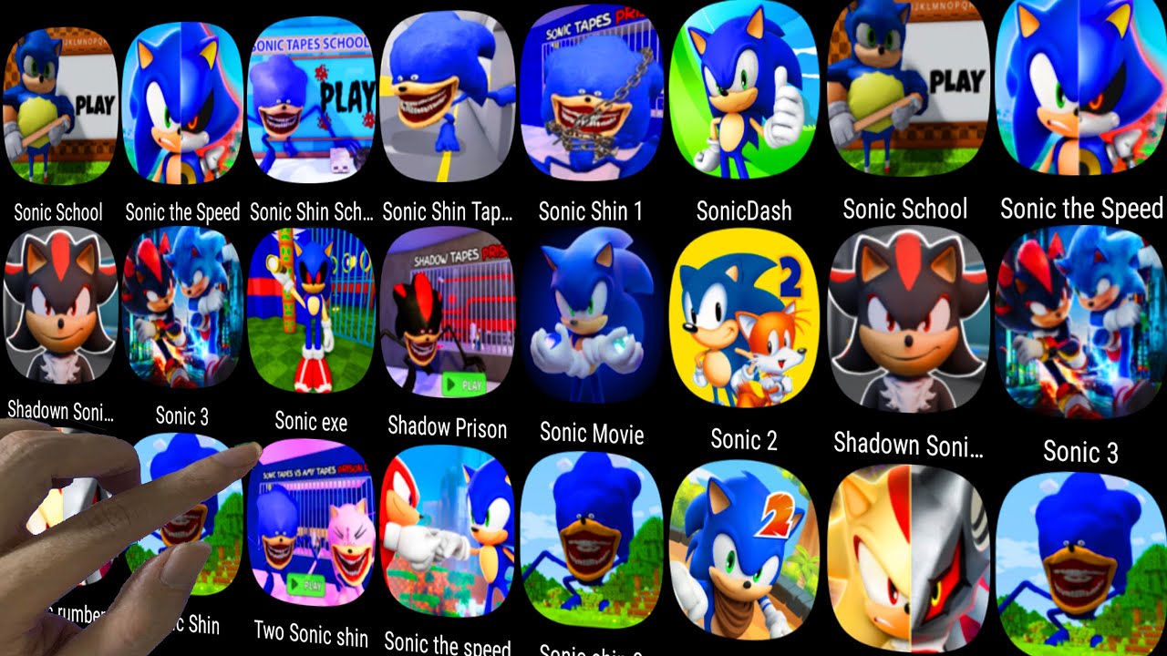 Sonic Dash,Sonic Rumble,SHADOW THE HEDGEHOG PRISON,Sonic 1 & 2 & 3 ep 4 ...