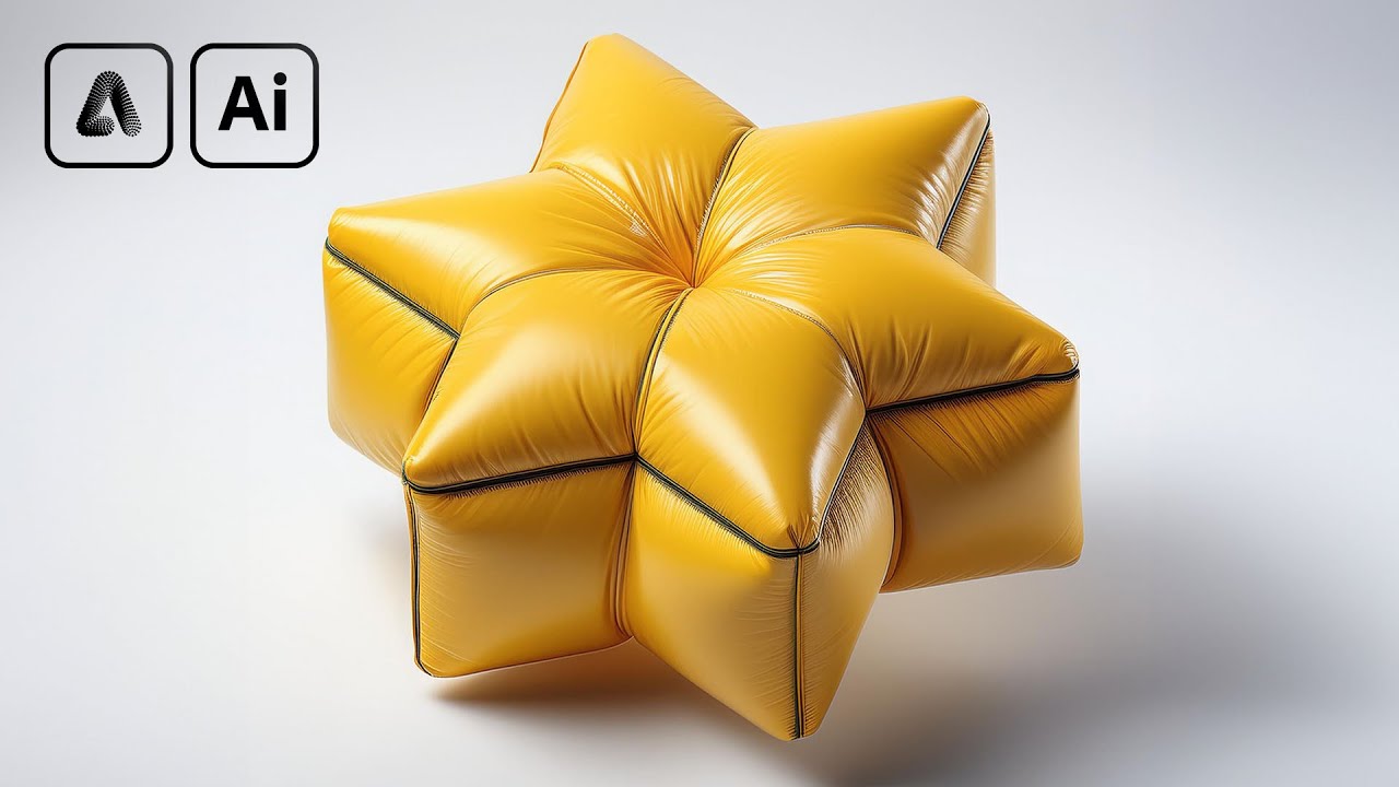 How to Generate 3D Inflated Shapes in Adobe Firefly - YouTube